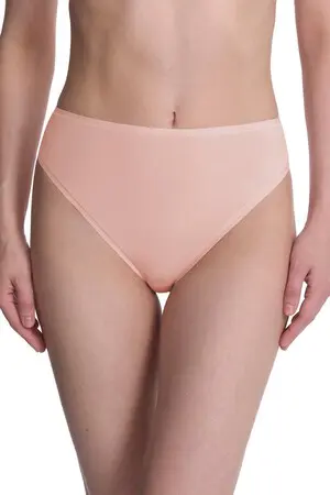 Natori Bliss Bare Cotton High Cut Brief 3-pack - Black