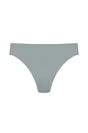 Natori Bliss Bare Cotton Thong - Blue