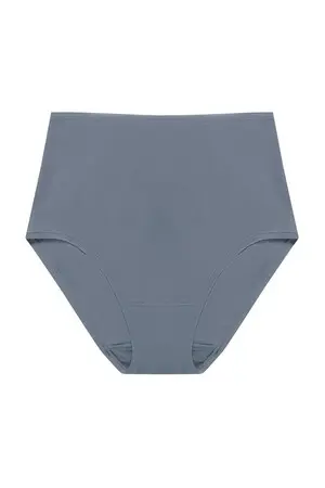 Natori Bliss Bare Cotton High Waist Brief Blue