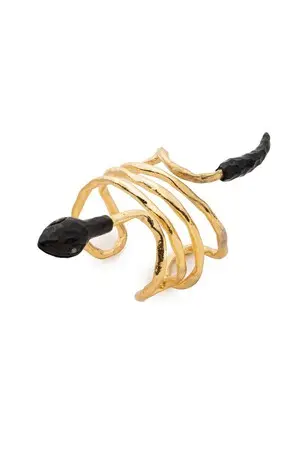 Natori Plated Brass Snake Cuff Bracelet - Gold