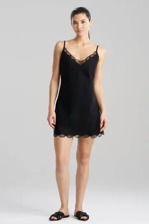Natori Bliss Serenity Cotton Chemise - Black