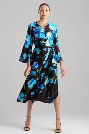 Natori Sakura Matsuri Silk Caftan