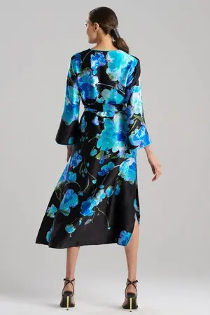 Natori Sakura Matsuri Silk Caftan
