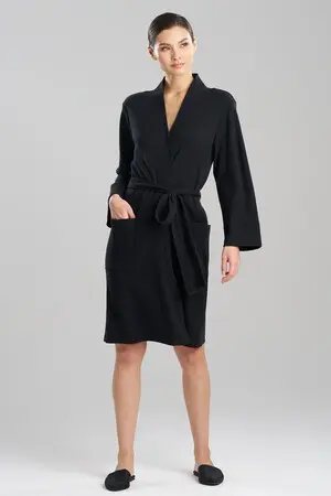 Natori Tranquility Waffle Wrap - Black
