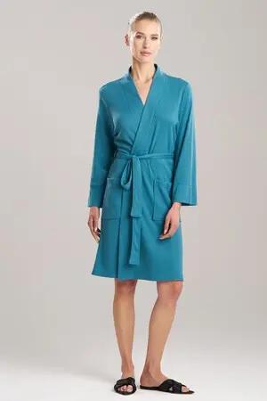 Natori Tranquility Waffle Wrap - Blue