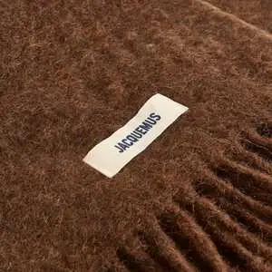 Jacquemus Mohair Alpaca Grosgrain Logo Scarf