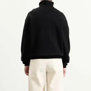 Jacquemus Grosgrain Zip Sweat - Black