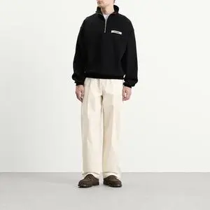Jacquemus Grosgrain Zip Sweat - Black