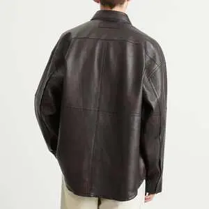Acne Studios Laraw Nappa Overshirt - Red/black