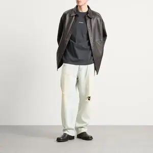 Acne Studios Laraw Nappa Overshirt - Red/black