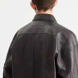 Acne Studios Laraw Nappa Overshirt - Red/black