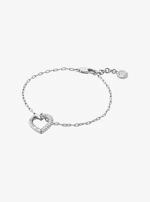 Michael Kors Pavé Heart Bracelet - Silver