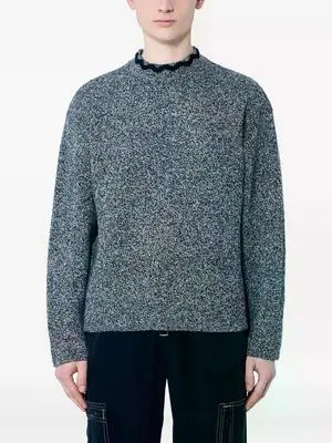 NÒMARYTHM TEXTILE Speckled Crew-neck Sweater