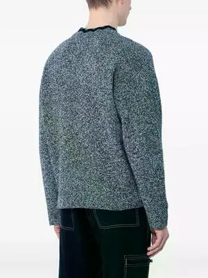NÒMARYTHM TEXTILE Speckled Crew-neck Sweater
