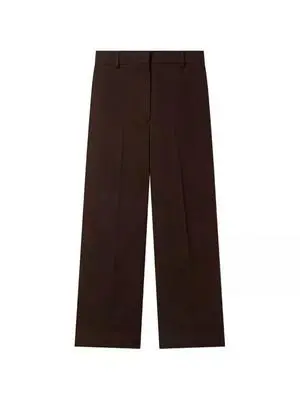 Stella McCartney Wool Twill Trousers Brown