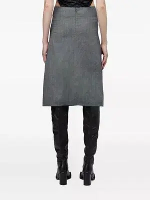 Vetements Double-breasted A-line Skirt