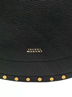 Isabel Marant Oskan Soft Studded Half-moon Tote