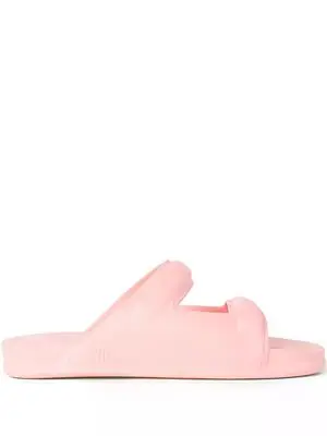 Melissa Double-strap Square-toe Slides