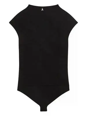 Patrizia Pepe Embellished-neck Bodysuit