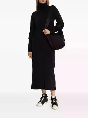 Y3 Turtleneck Mesh-insert Dress
