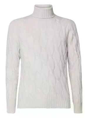 GIULIANO GALIANO Cable-knit Turtleneck Sweater