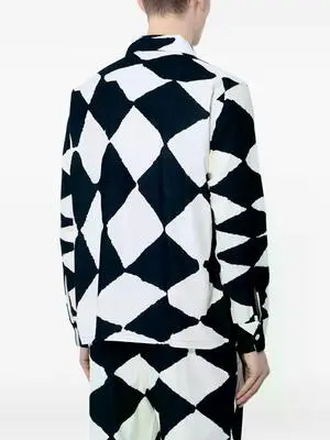 NÒMARYTHM TEXTILE Diamond-pattern Shirt