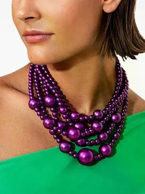 TWINSET Multi-strand Pearl Necklace - Purple