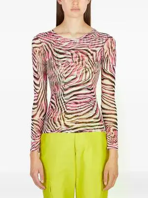 Collina Strada Zebra-print Top