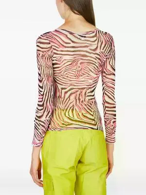 Collina Strada Zebra-print Top