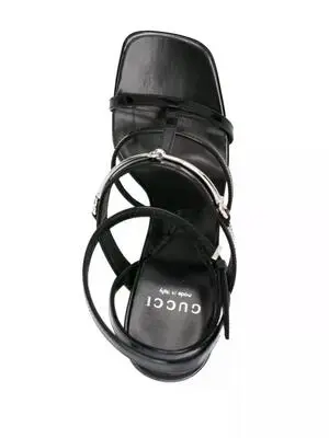 Gucci Horsebit 105mm Strappy Leather Sandals