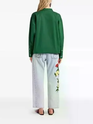 La DoubleJ Barrel Embroidered Floral Jeans