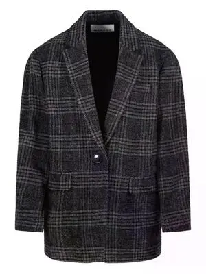 MARANT ETOILE Checked Single-breasted Blazer