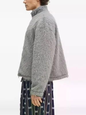 MKI MIYUKI ZOKU High-neck Fleece Jacket - Grey
