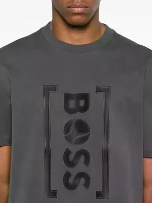 BOSS Logo-print Cotton T-shirt