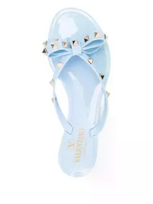 Valentino Garavani Rockstud Bow-detail Flip-flops