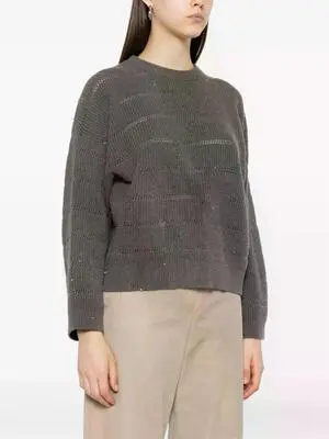 Brunello Cucinelli Sequin-embellished Knit Sweater