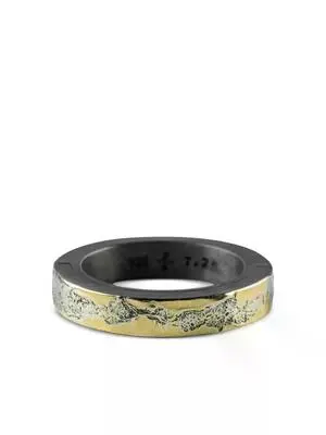 PARTS OF FOUR 18k Yellow Gold Sistema Ring - Silver
