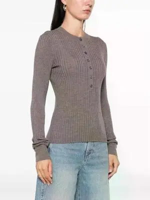 Soeur Ribbed Long-sleeve Top