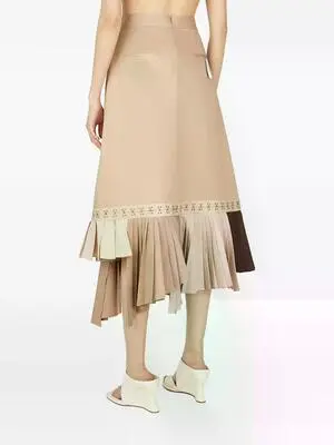 Rokh Pleated Embellished Skirt