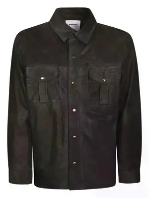 SWORD 6644 Button-fastening Flap-pocket Shirt Jacket