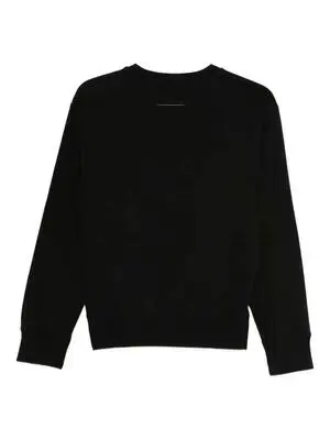 MAISON MARGIELA Logo-print Sweatshirt - Black