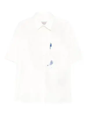 BLUEMARBLE Ink Stained Pocket Shirt - White