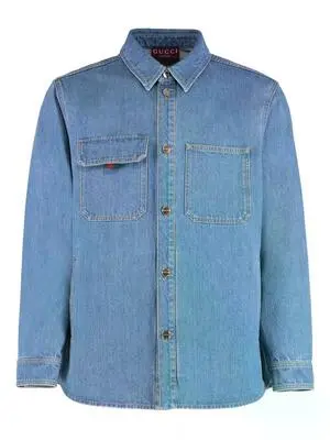 Gucci Patch-pockets Denim Shirt