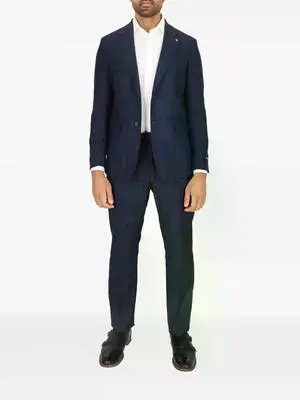Scotch & Soda Checked Button-fastening Suit