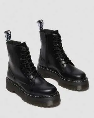 Dr. Martens Jadon White Stitch Boots