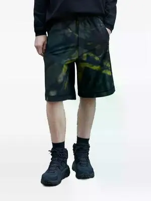 MOOS STUDIO Camouflage-print Elasticated Shorts
