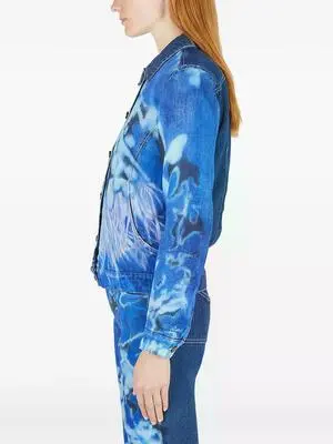 Paula Canovas Del Vas Graphic-motif Denim Trucker Jacket