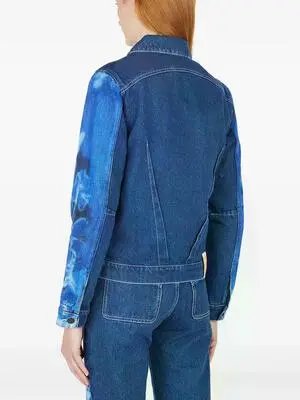 Paula Canovas Del Vas Graphic-motif Denim Trucker Jacket