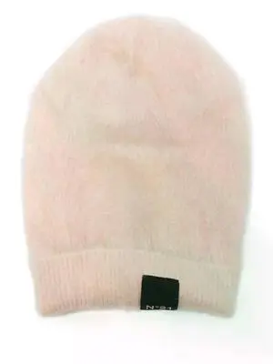 N°21 Logo-patch Beanie - Neutrals