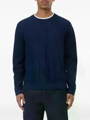Closed Ribbed Crew-neck Sweater